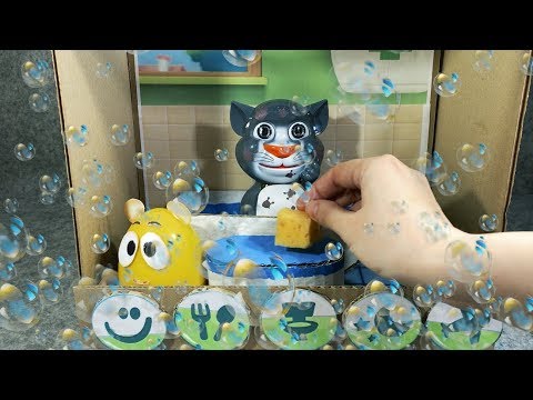 My Talking Tom 2. Cardboard Game. DIY - YouTube