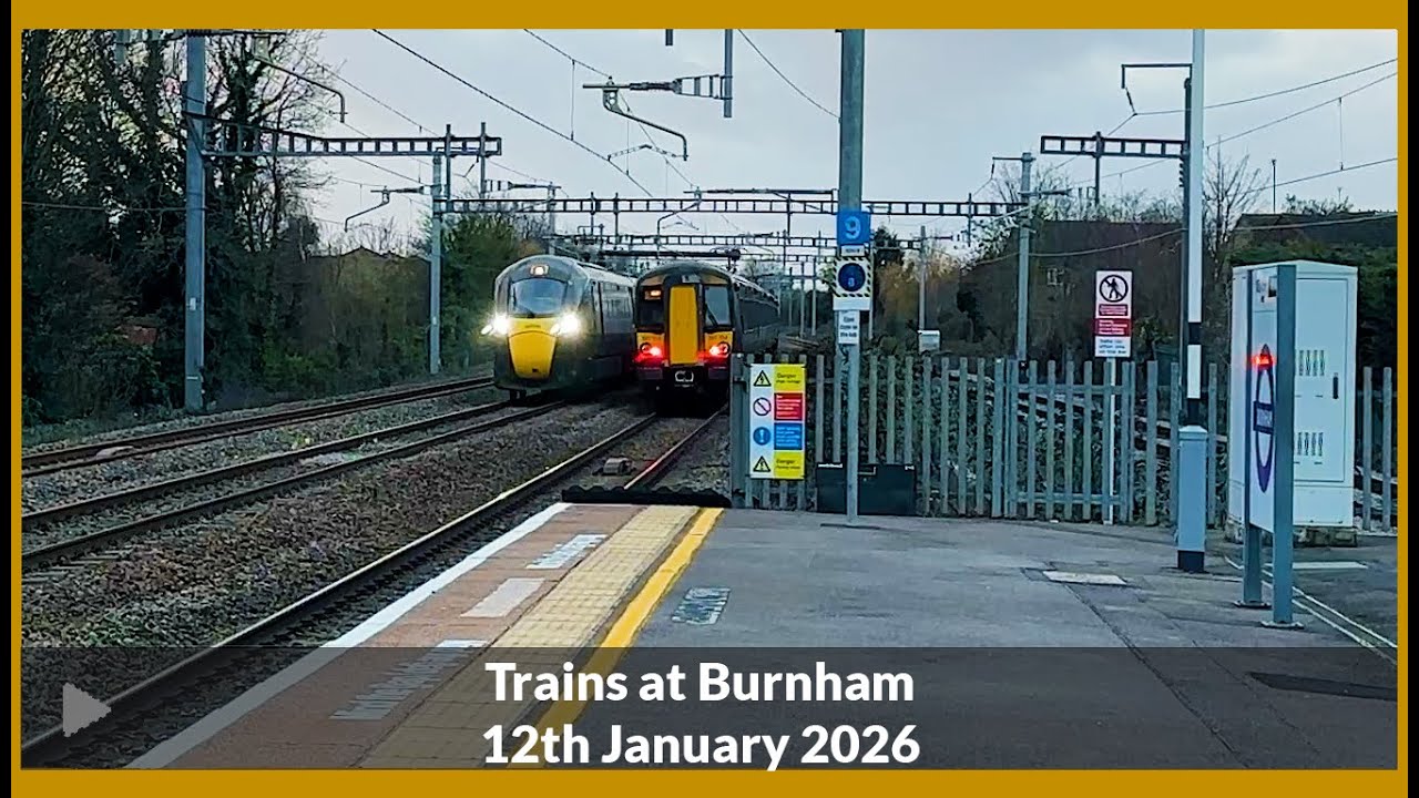 Trains at Burnham | GWR and Elizabeth Line on the GWML | 4K [Part 2 ...