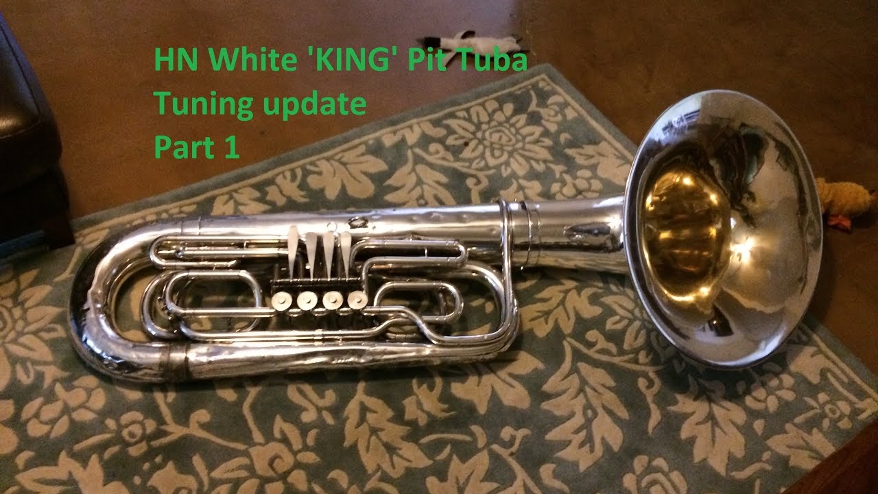 HN White 'King" Pit Tuba tuning update - YouTube