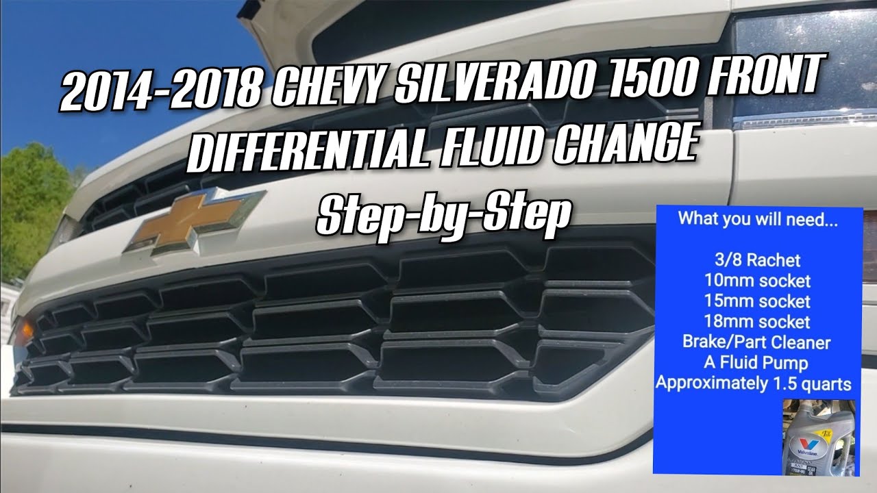 2014-2018 Chevy Silverado 1500 Front Differential fluid change - YouTube