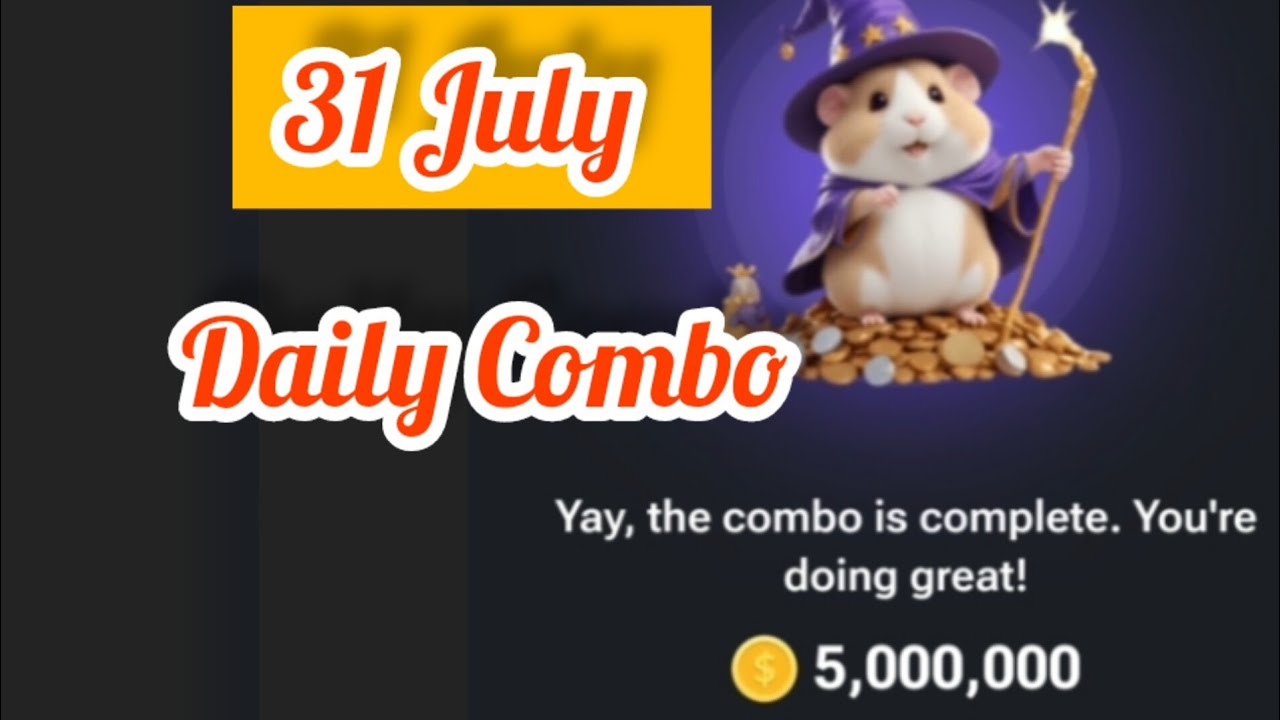 31 JULY DAILY COMBO CARDS HAMSTER KOMBAT | 5 MILLION COINS - YouTube