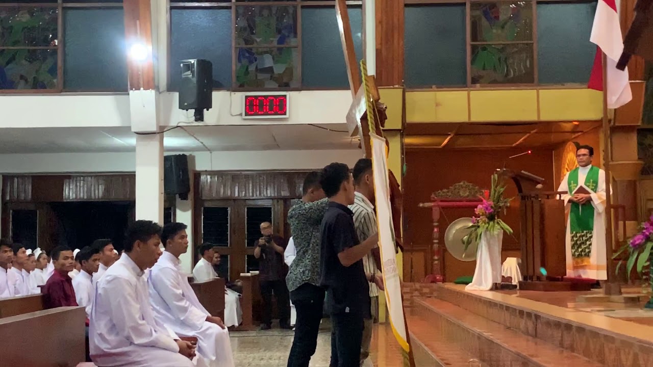 Perarakan salib Sumatera Youth Day 2019 - YouTube