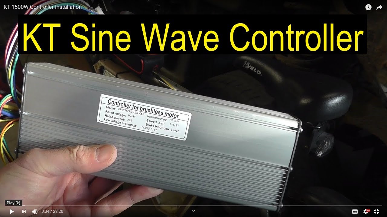 KT 1500W Sine Wave Ebike Controller Installation. - YouTube