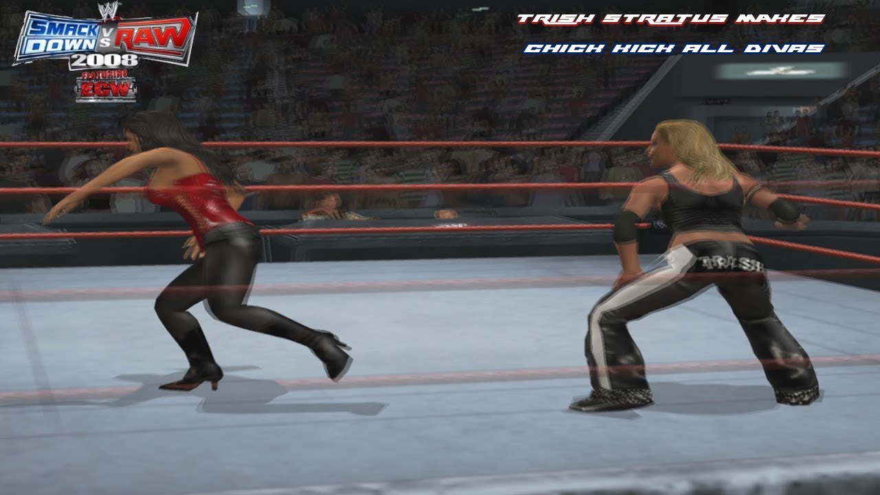 Smackdown vs Raw 2008 | Trish Stratus Make Chick Mick Finisher All ...