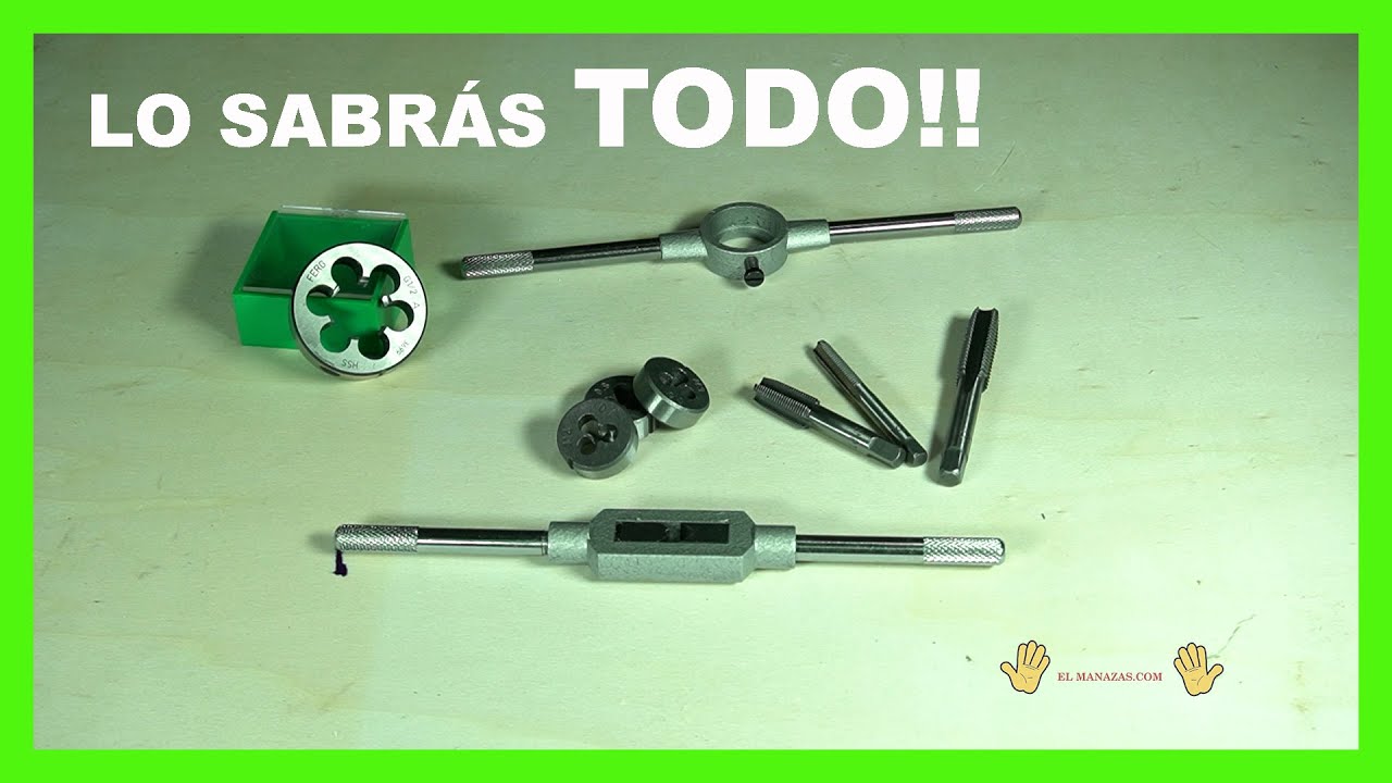 🔩 Como hacer ROSCAS con MACHOS Y TERRAJAS - YouTube