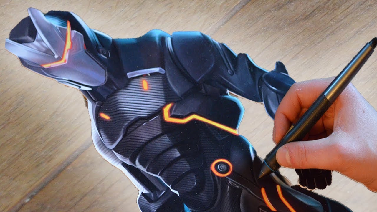 PARBLO Tablet: Drawing Fortnite: OMEGA (MAX. LEVEL) - SpeedDrawing ...