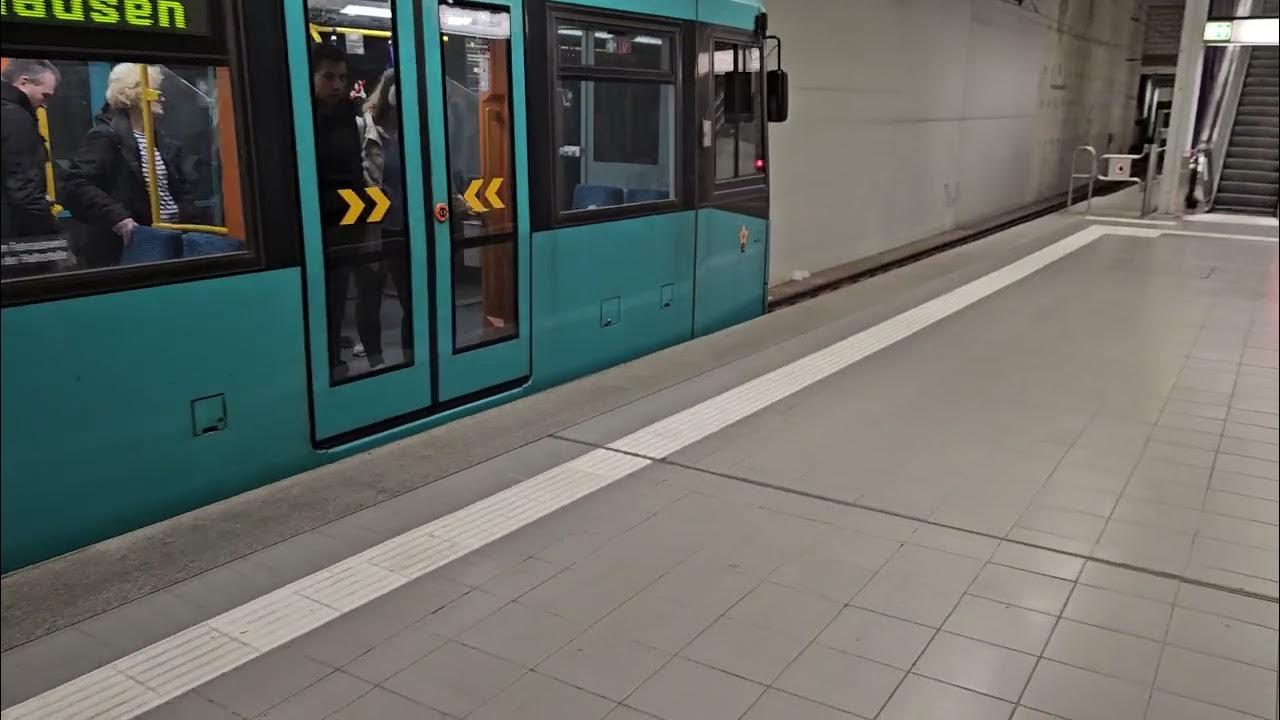 Frankfurt Dworzec Wschodni Peron dolny Metra U6 - YouTube
