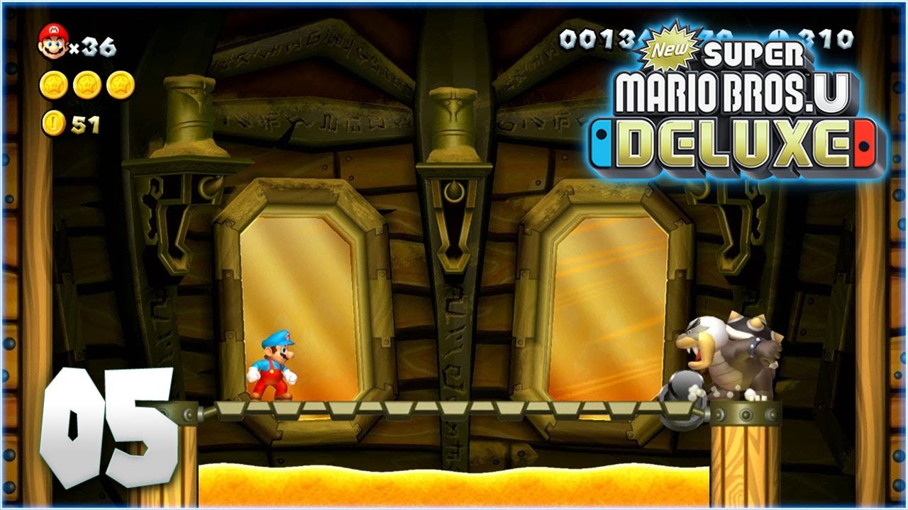 New Super Mario Bros. U Deluxe #5 - CASTILLO DE MORTON - YouTube