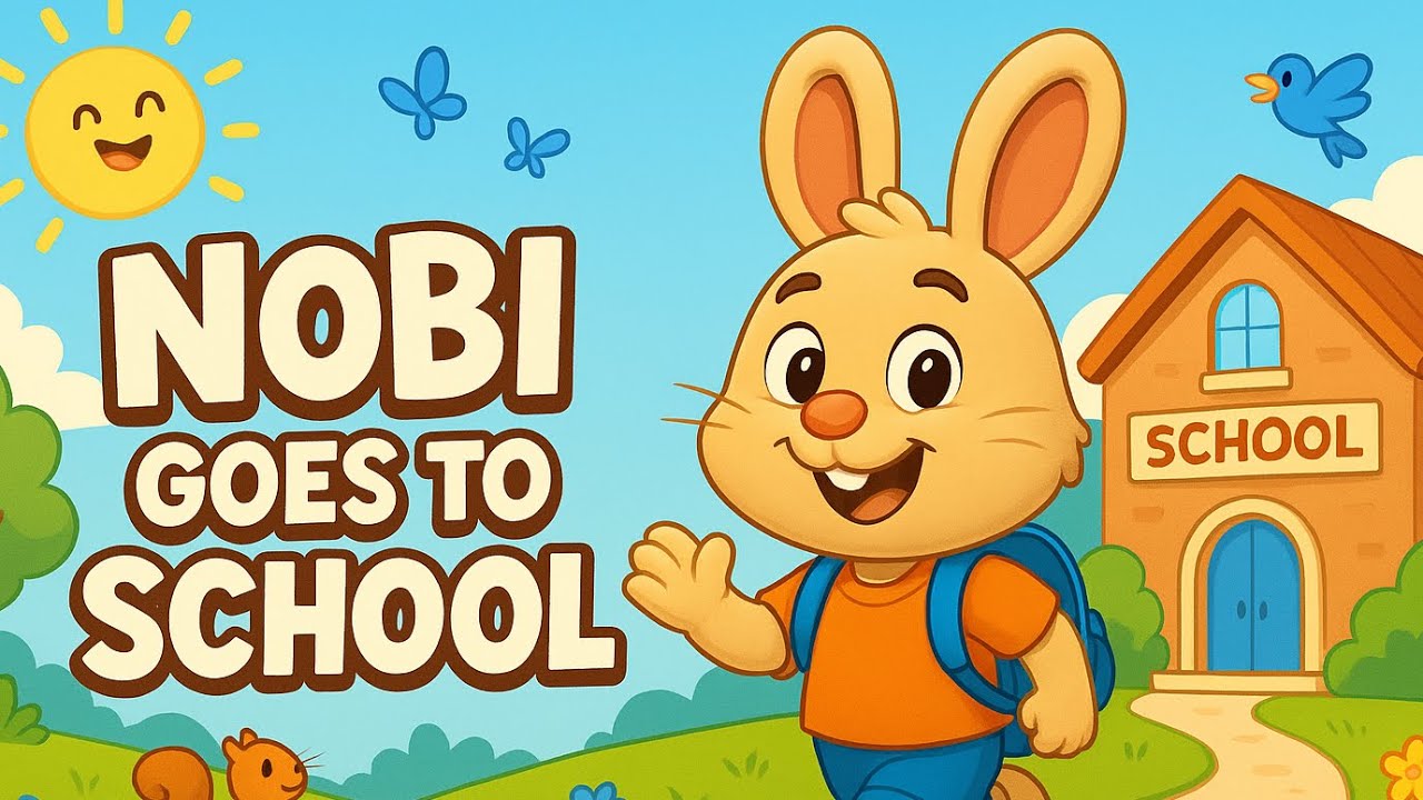 Nobi Goes to School | Fun Day Adventure for Kids! - YouTube