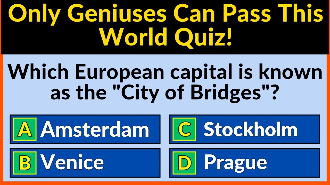Test Your Knowledge: The Hardest World Quiz! - YouTube
