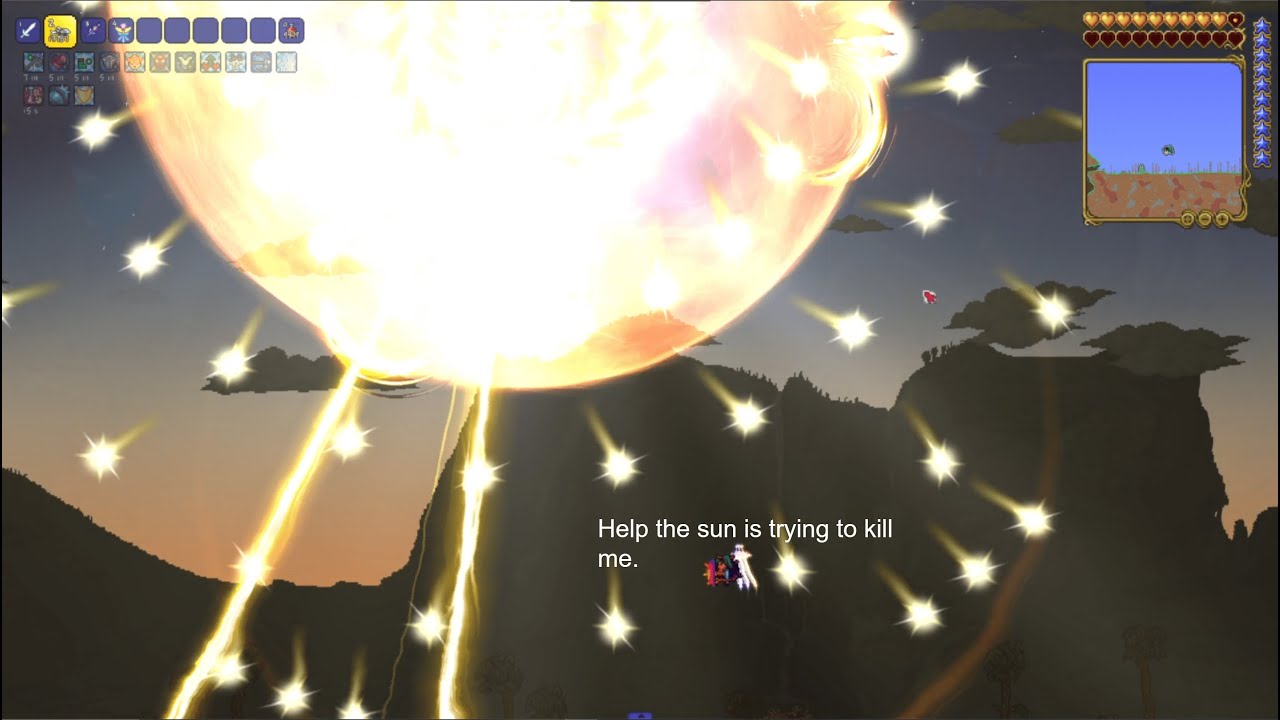 Terraria but I decide to fight the sun. - YouTube