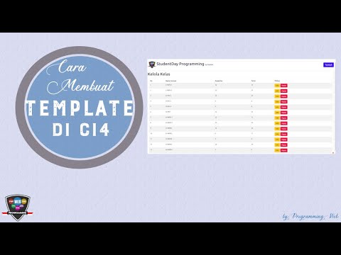 Cara Membuat Template di CI4 - YouTube