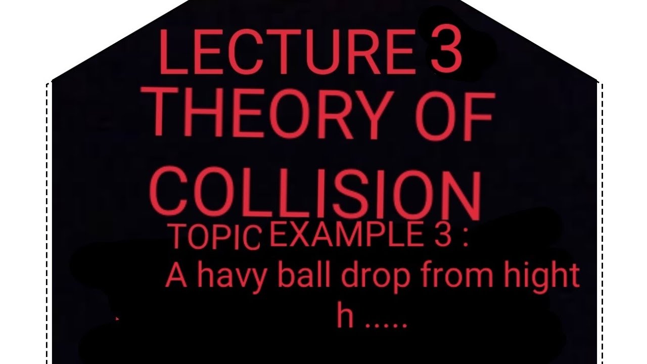 THEORY OF COLLISION |EXAMPLE 3 | LECTURE 3 - YouTube