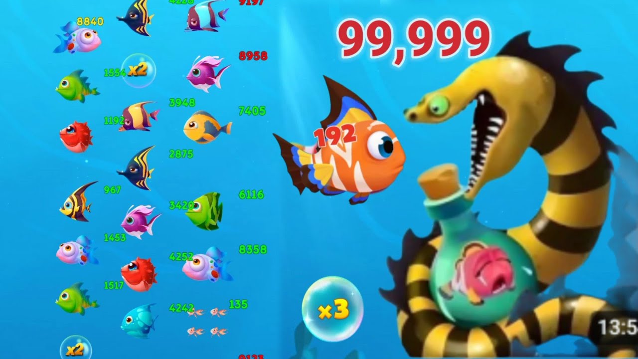 FISHDOM Ads Mini Game New Update 22 Mini Aquarium Big Fish Eat Small ...