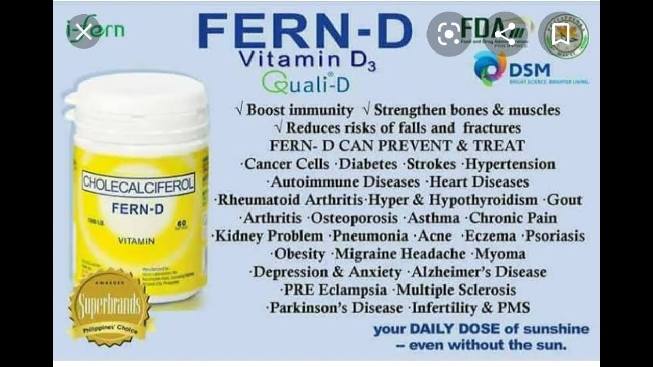 FERN D FOR STRONGER IMMUNE SYSTEM - YouTube