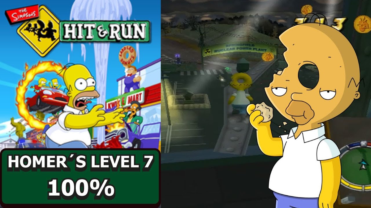 The Simpsons Hit & Run - Homer´s Level 7 - Complete (100%) - YouTube