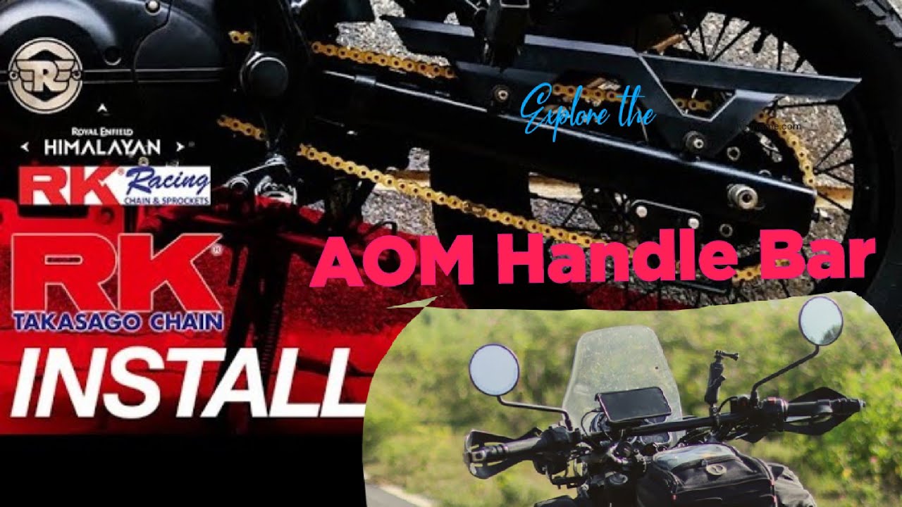 AOM Handlebar & Roll-On Chain Sprocket Installation on Royal Enfield ...