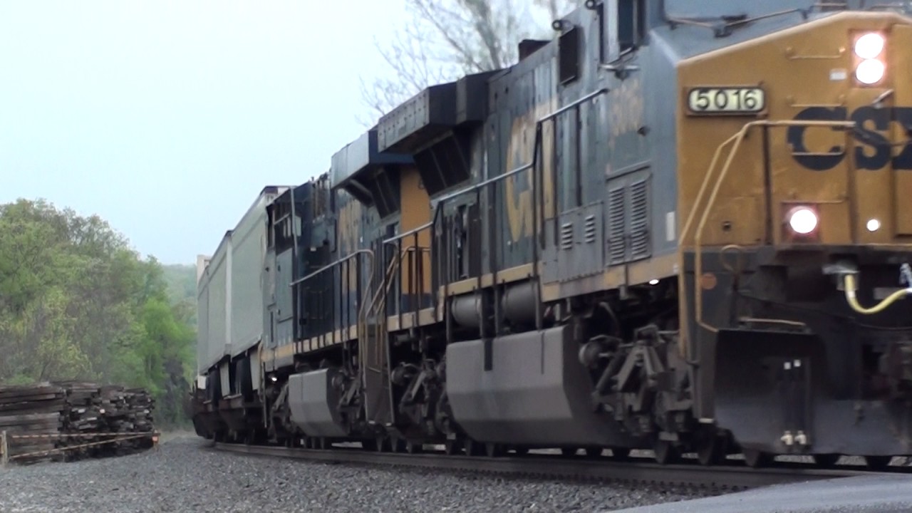 CSX 5015 869 SB Intermodal Horn Auto 41 River Subdivision - YouTube