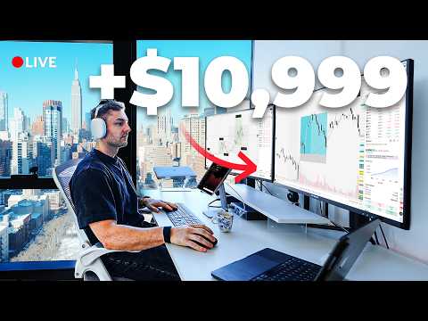 LIVE DAY TRADING - How I Profit $10,999 With $2k Risk [My Strategy]