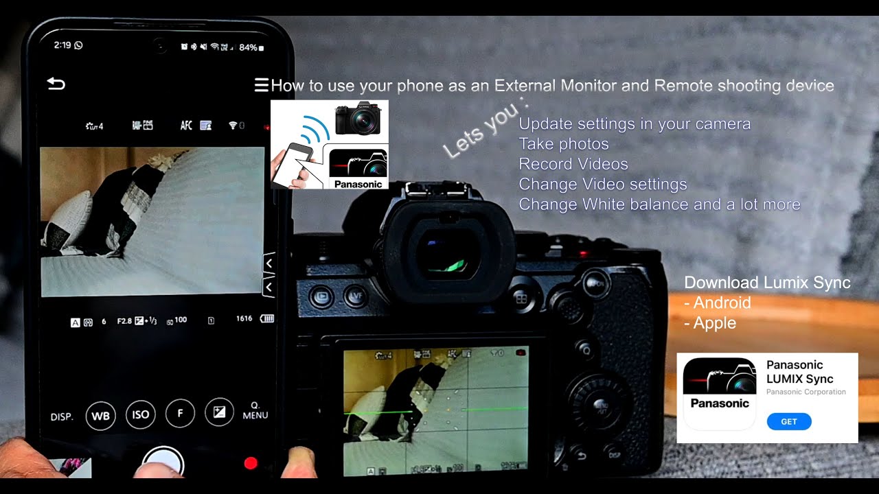 How to use your phone as an External Monitor on Panasonic Lumix S5ii ...