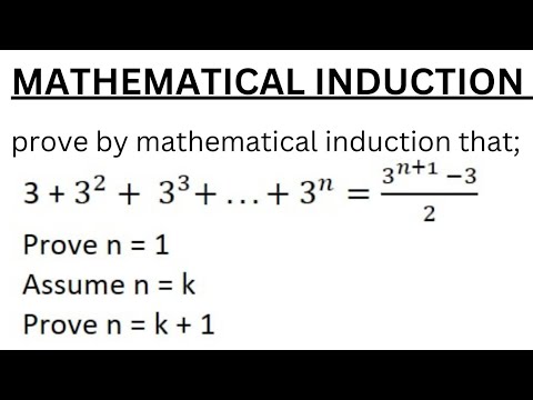 Proof by Mathematical Induction - YouTube