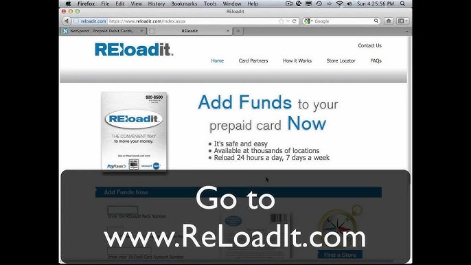 Netspend Reload Pack