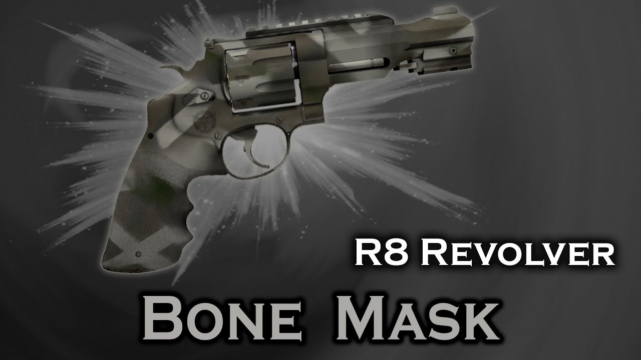 Bone Mask R8 Revolver StatTrak stickers skin preview FN/MW/FT/WW/BS ...
