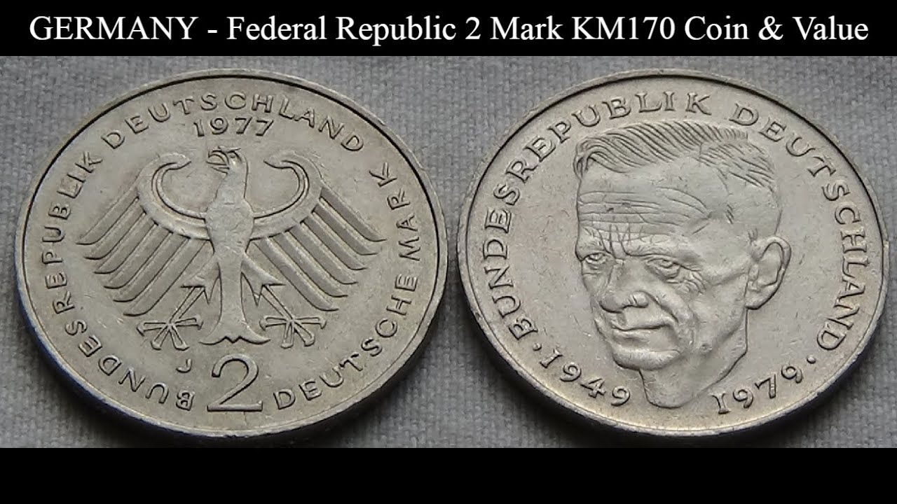GERMANY - Federal Republic 2 Mark KM170 Coin & Value - YouTube