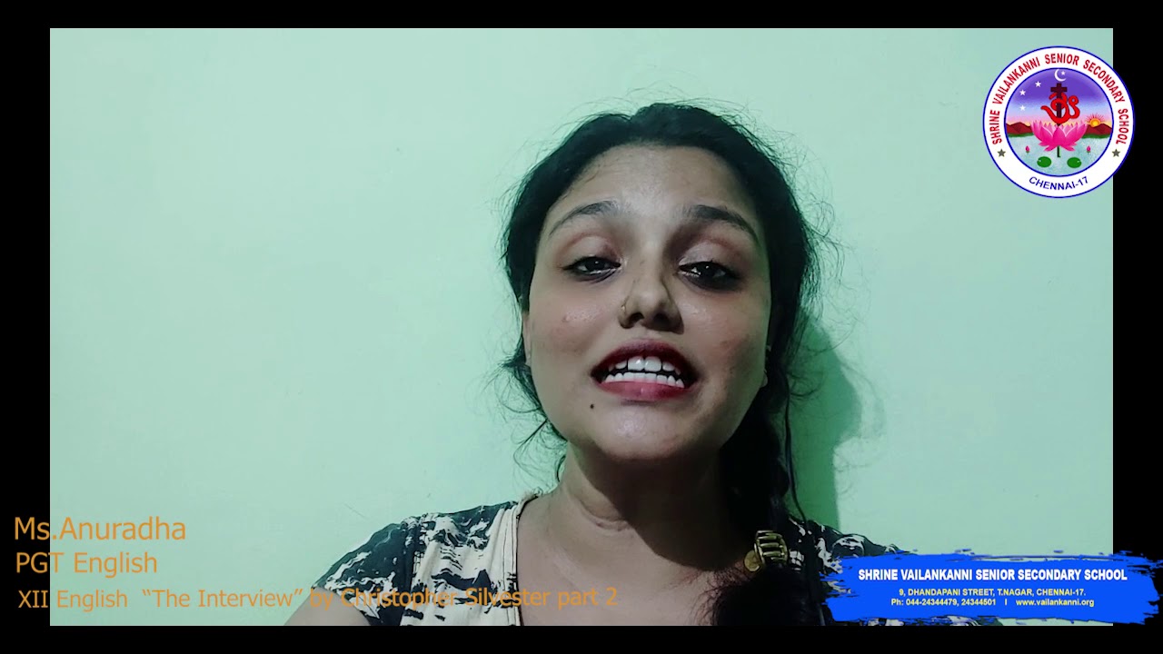 SVSSS XII English - “The Interview” by Christopher Silvester - Part 2 ...