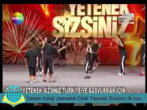 DEVRAN KOLEJİ JİMNASTİK TAKIMI YETEKENEK SİZSİNİZ PERFORMANSI