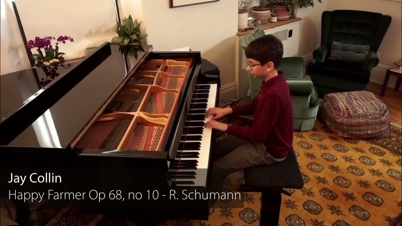 Happy Farmer, op. 68, no. 10, Robert Schumann - Jay Collin, piano - YouTube