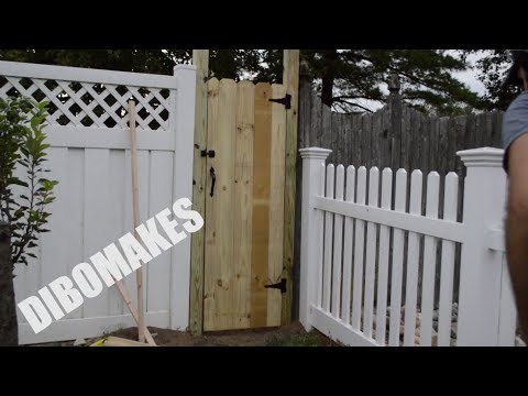 How To Build A Stand-Alone Gate For A Fence - YouTube
