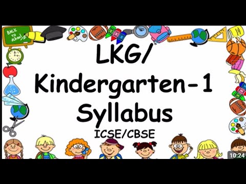 Complete L k g syllabus for kids/Preschool syllabus for kids ...