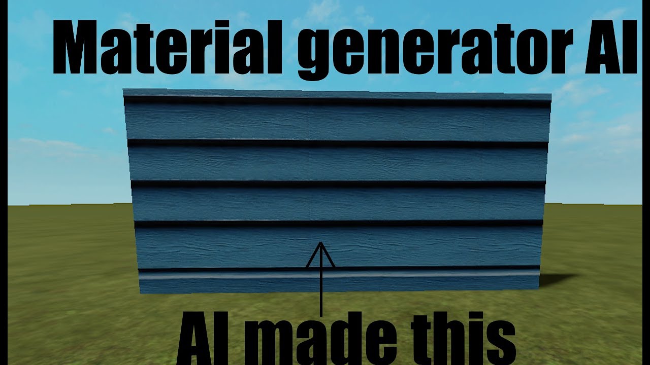 Material generator AI in Roblox - YouTube