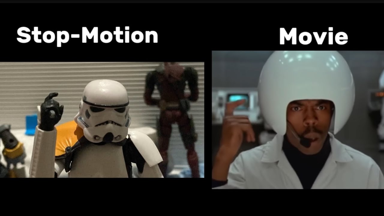 SpaceBalls Radar Jammed - Stop Motion Vs Movie Scene Comparison ...