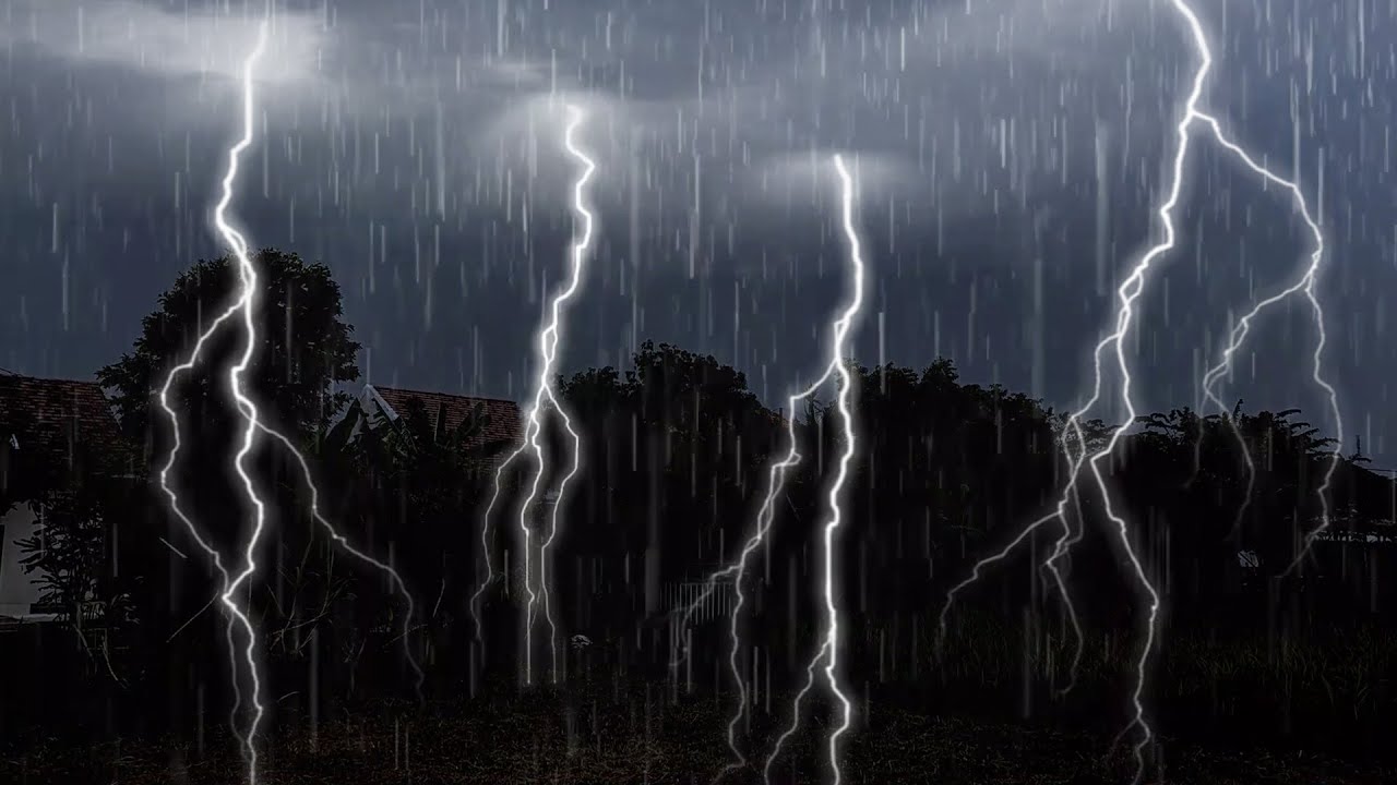 Heavy Rain And Powerful Thunderstorm Ambience To Sleep Soundly The Best ...