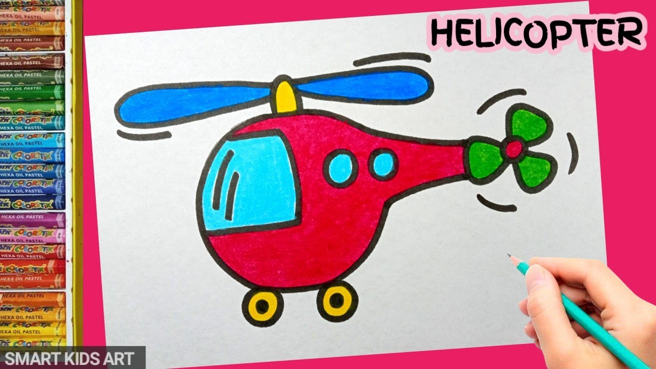 How to Draw a Helicopter | Helicopter Drawing | Draw Smart - YouTube