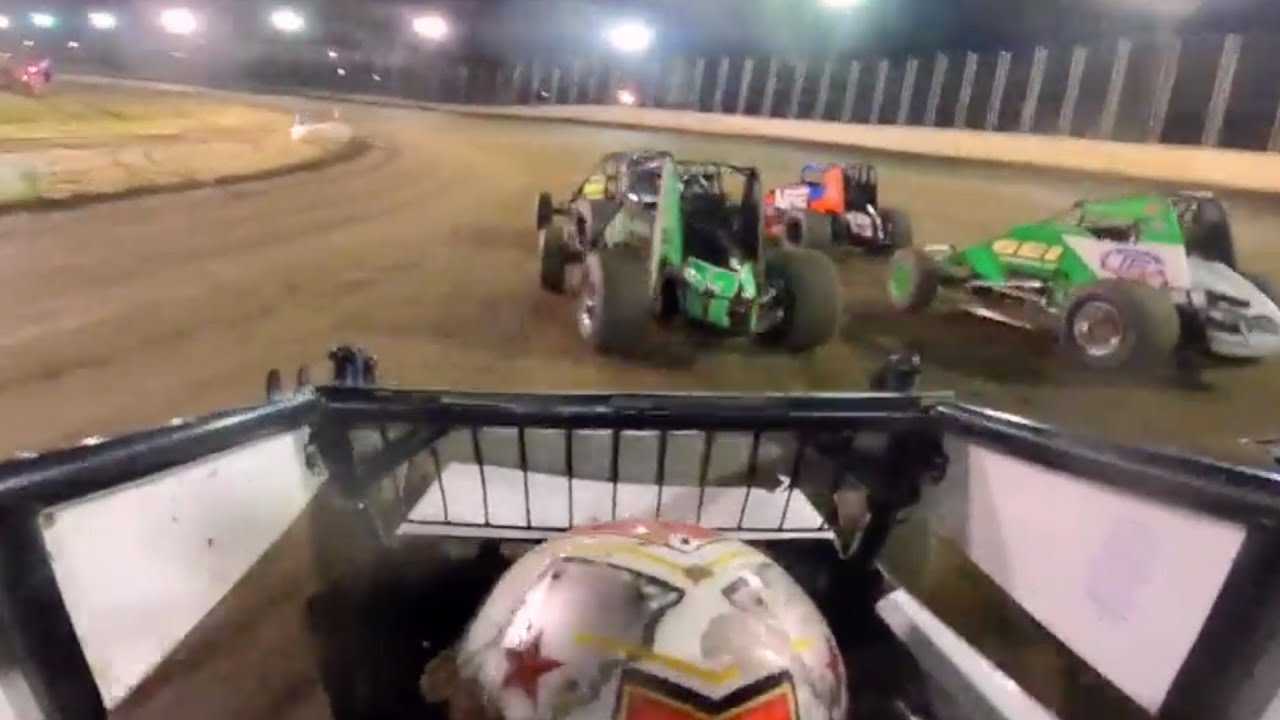 Onboard: Robert Ballou Charges To USAC Victory at Bridgeport Speedway ...