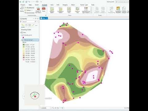 How to Create Spatial Interpolation Natural Neighbor ArcGIS Pro #arcgispro #esri #arcgis #map ...