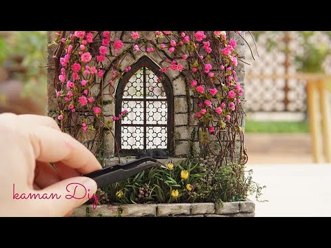 Share my miniature works - scenery outside the window - YouTube