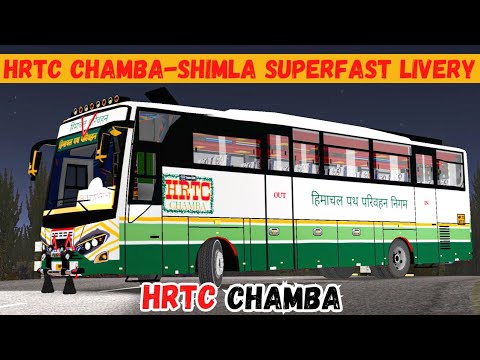 HRTC CHAMBA MODIFIED YUDISTIRA LIVERY | hrtc bus game - bus simulator ...