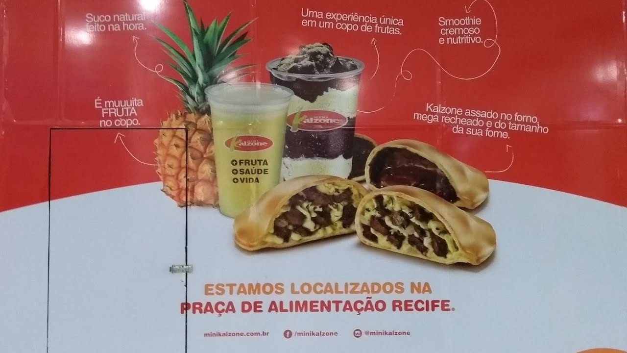 Mini Kalzone/Doce,salgado e o famoso smoothie de açaí 😋 - YouTube