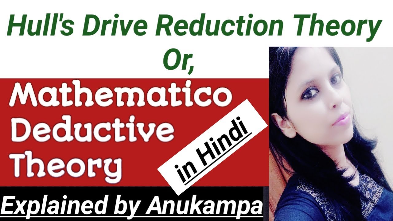 Hull's Drive Reduction Theory or Mathematico Deductive Theory - YouTube