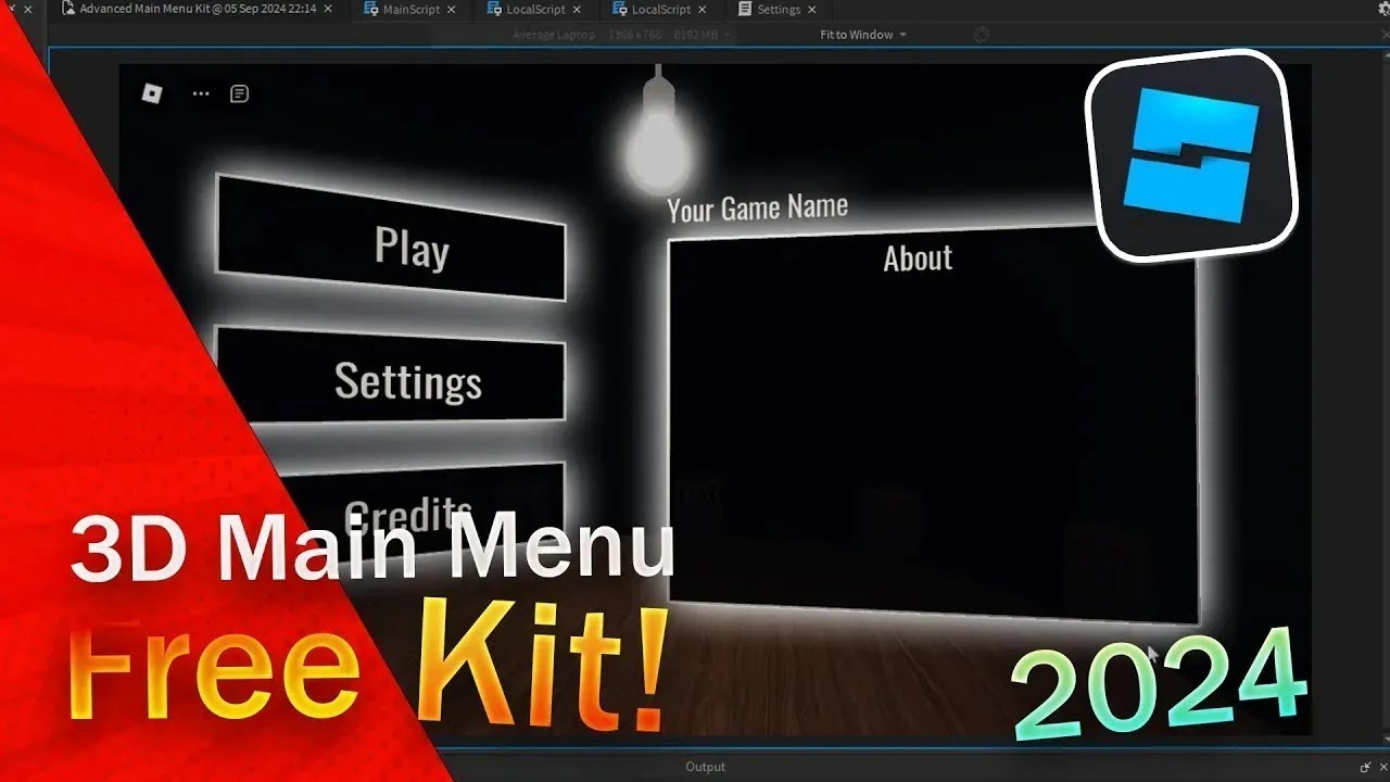 🎮 Crée un MENU DE JEU STYLÉ sur Roblox Studio ! (Facile & Pro) - YouTube