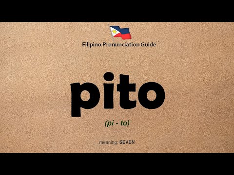 How to Pronounce PITO | How to Count in Filipino | Tagalog Numbers ...