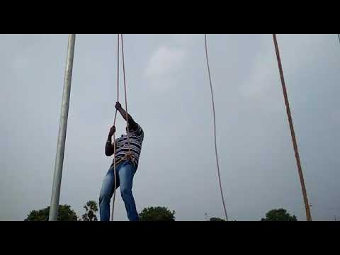 Rope climbing tamilnadu police - YouTube