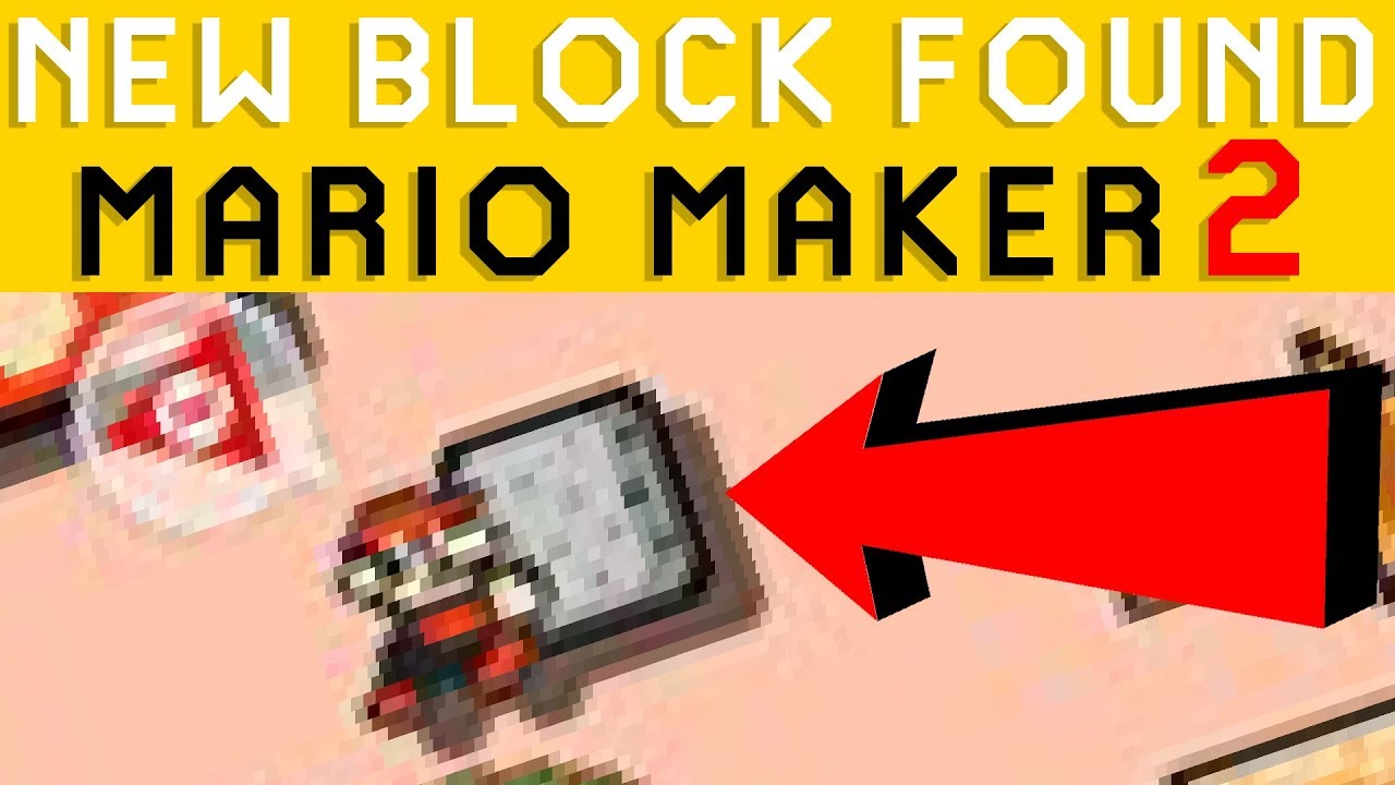 NEW BLOCK FOUND in Super Mario Maker 2! Stone Block? Throw Block? - YouTube