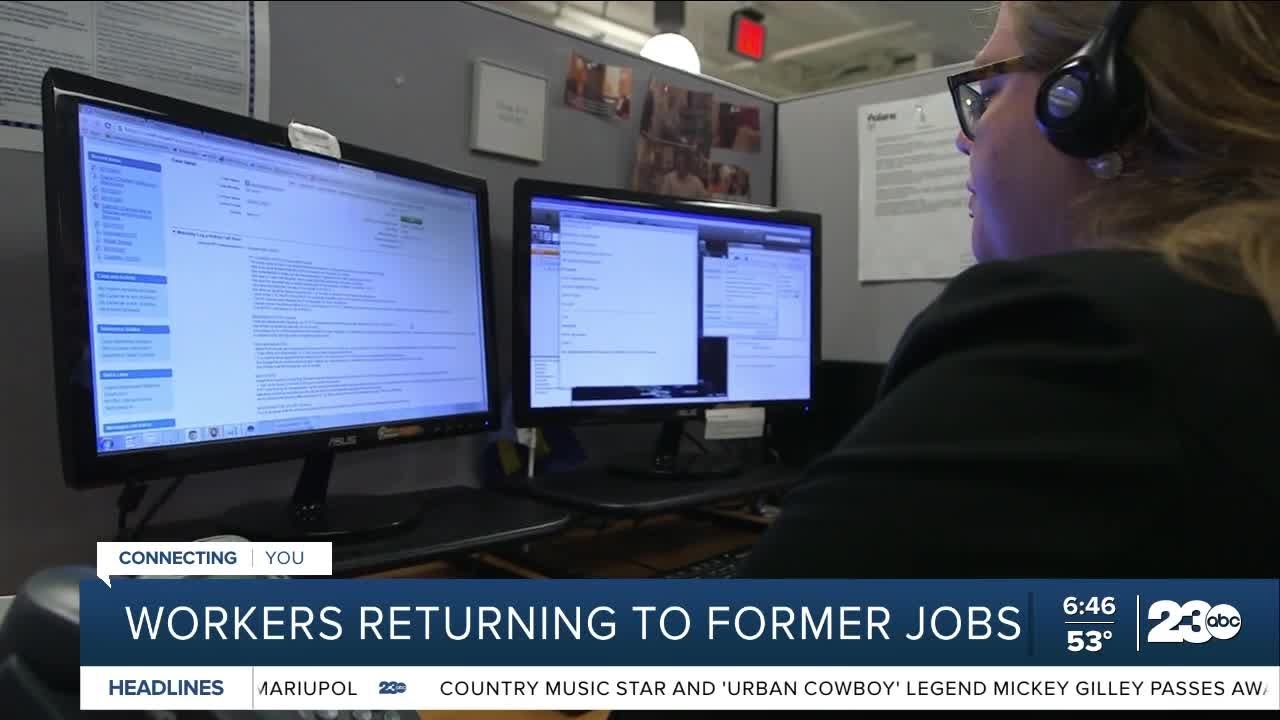 Workers returning to former jobs - YouTube