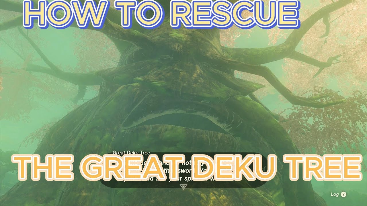 How To Rescue Great Deku Tree In Korok Forest - YouTube