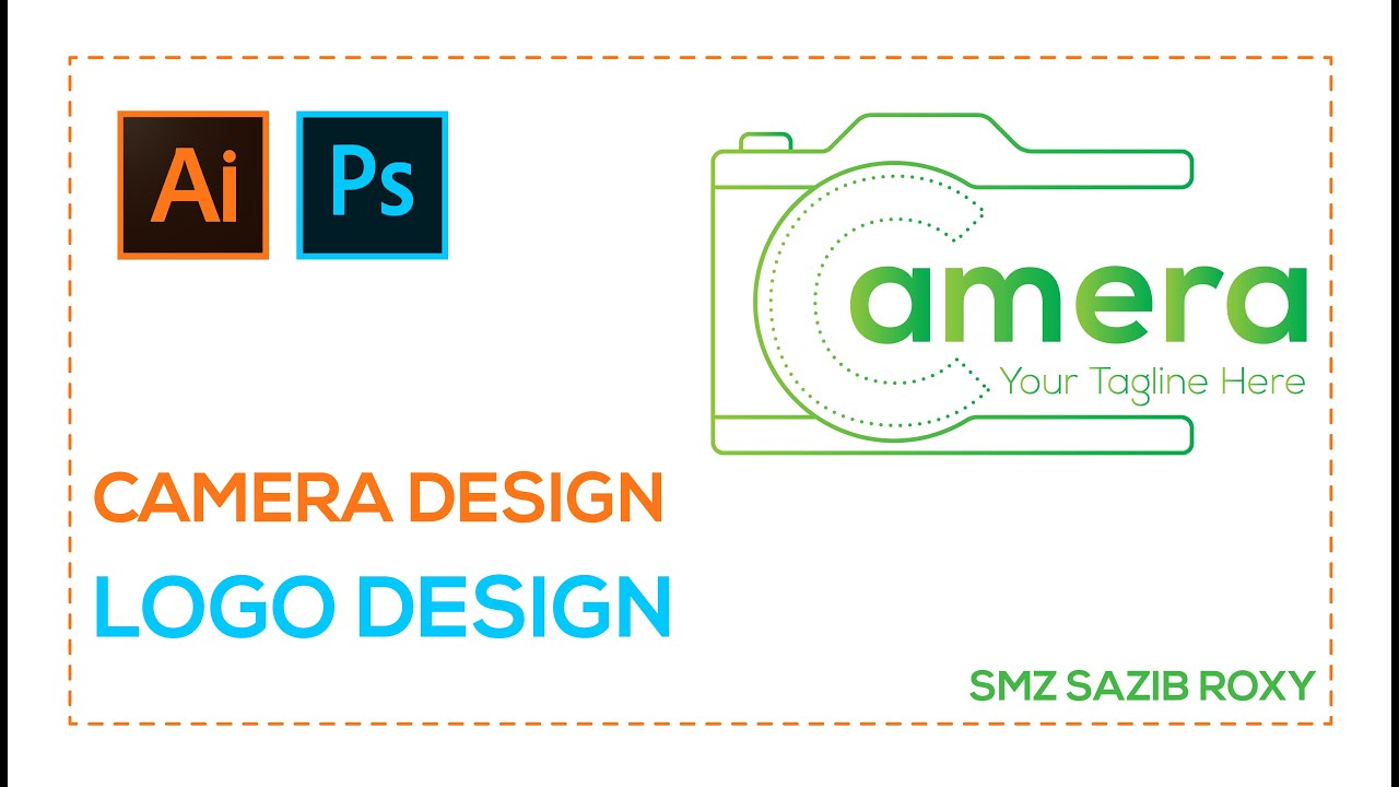 Logo Design in Adobe Illustrator cc How to create a professional Camera ...